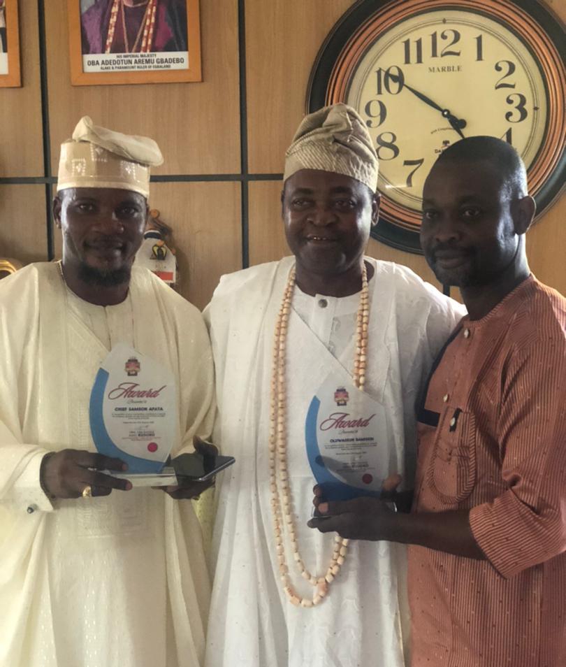 Badagry Son of the soil Apata Samson Nunayon honored in Ogun State for ...