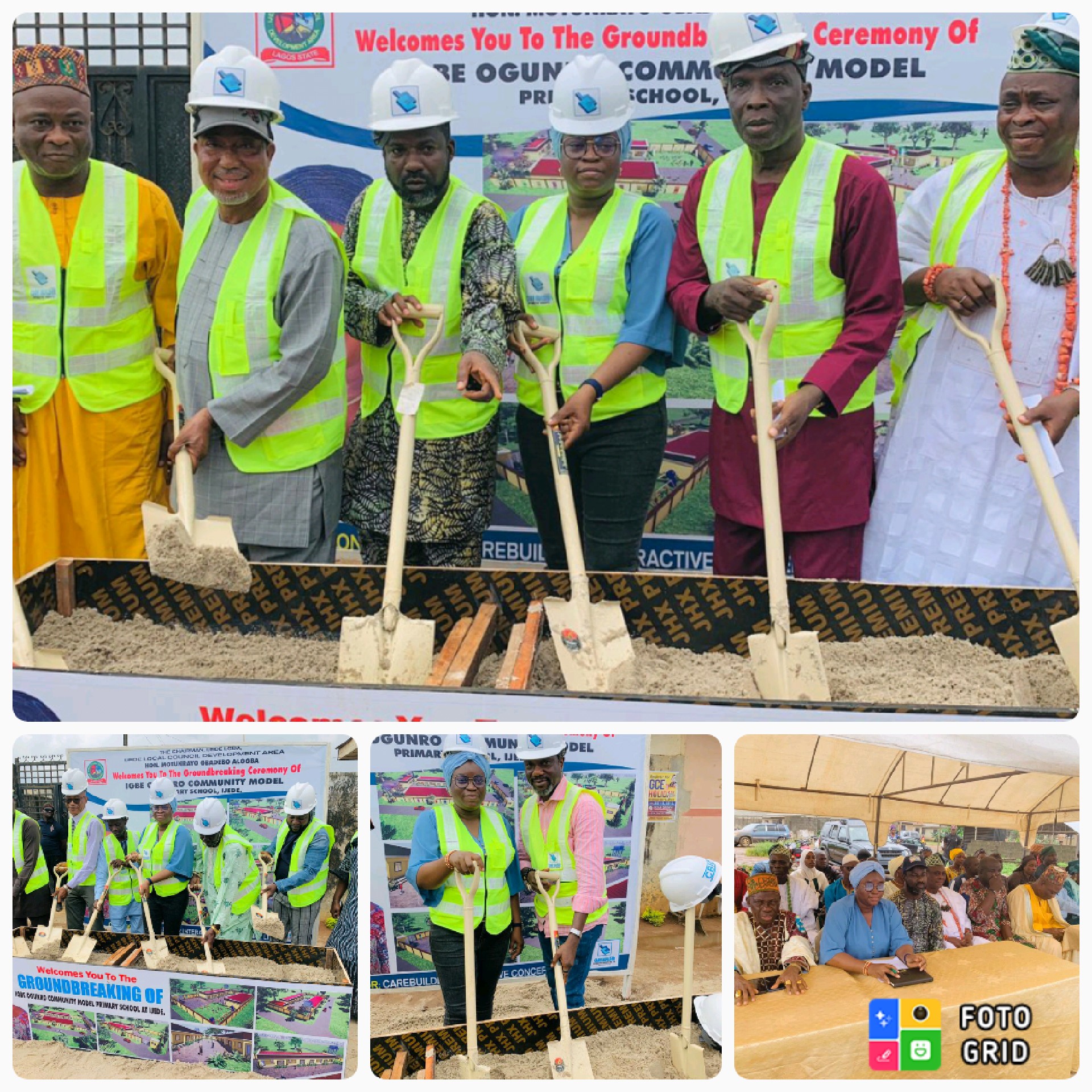 Hon. Motunrayo Gbadebo-Alogba Performs Groundbreaking of Igbe Ogunro ...