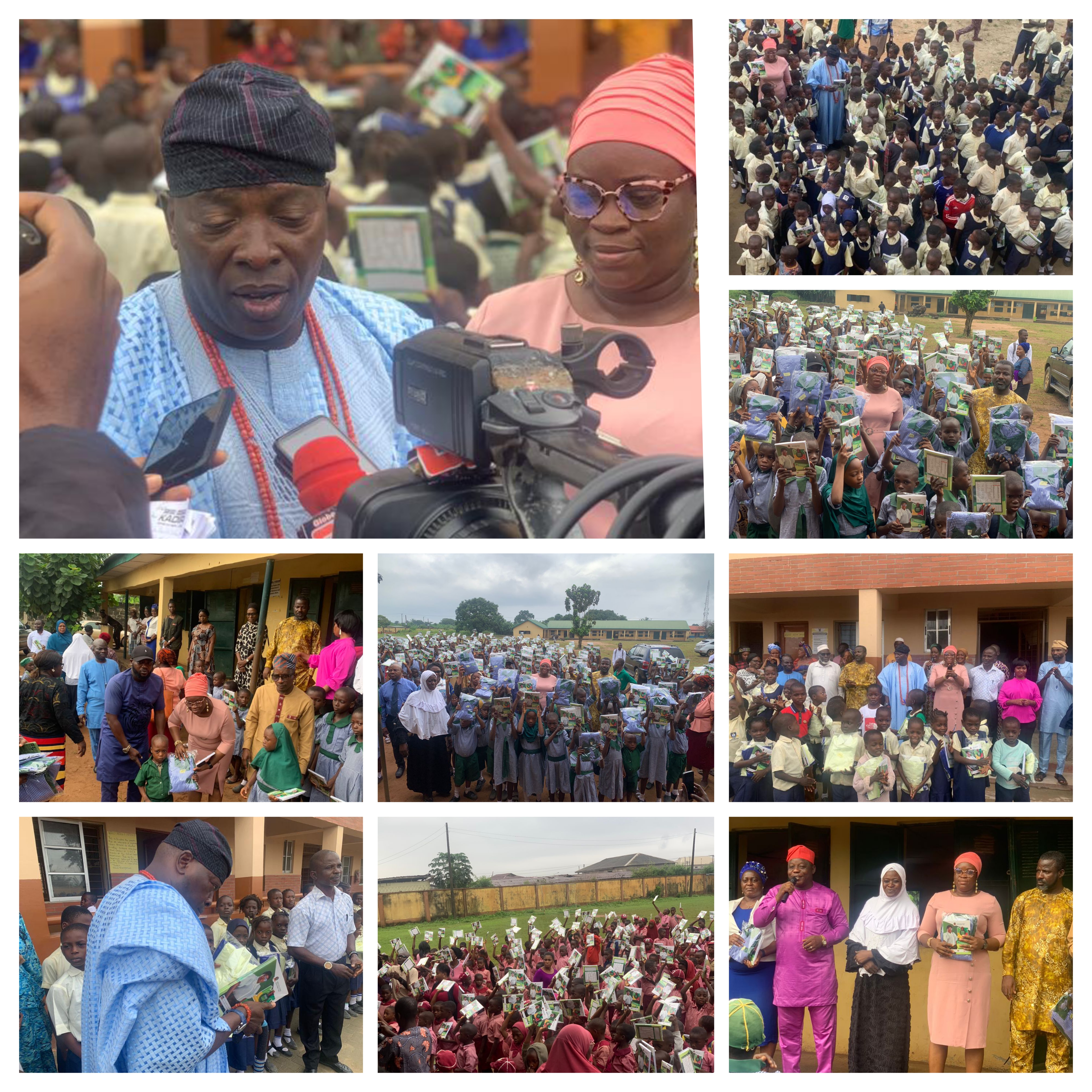 HON. MOTUNRAYO GBADEBO-ALOGBA, DISTRIBUTES EDUCATIONAL MATERIALS TO ...