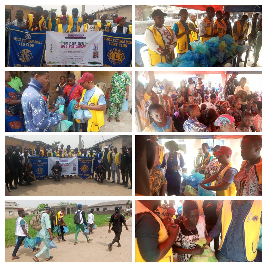 LAGOS VICTORIA BOGLO LIONS CLUB TAKES ‘FEED A SOUL’ CAMPAIGN TO MAJIDUN ...