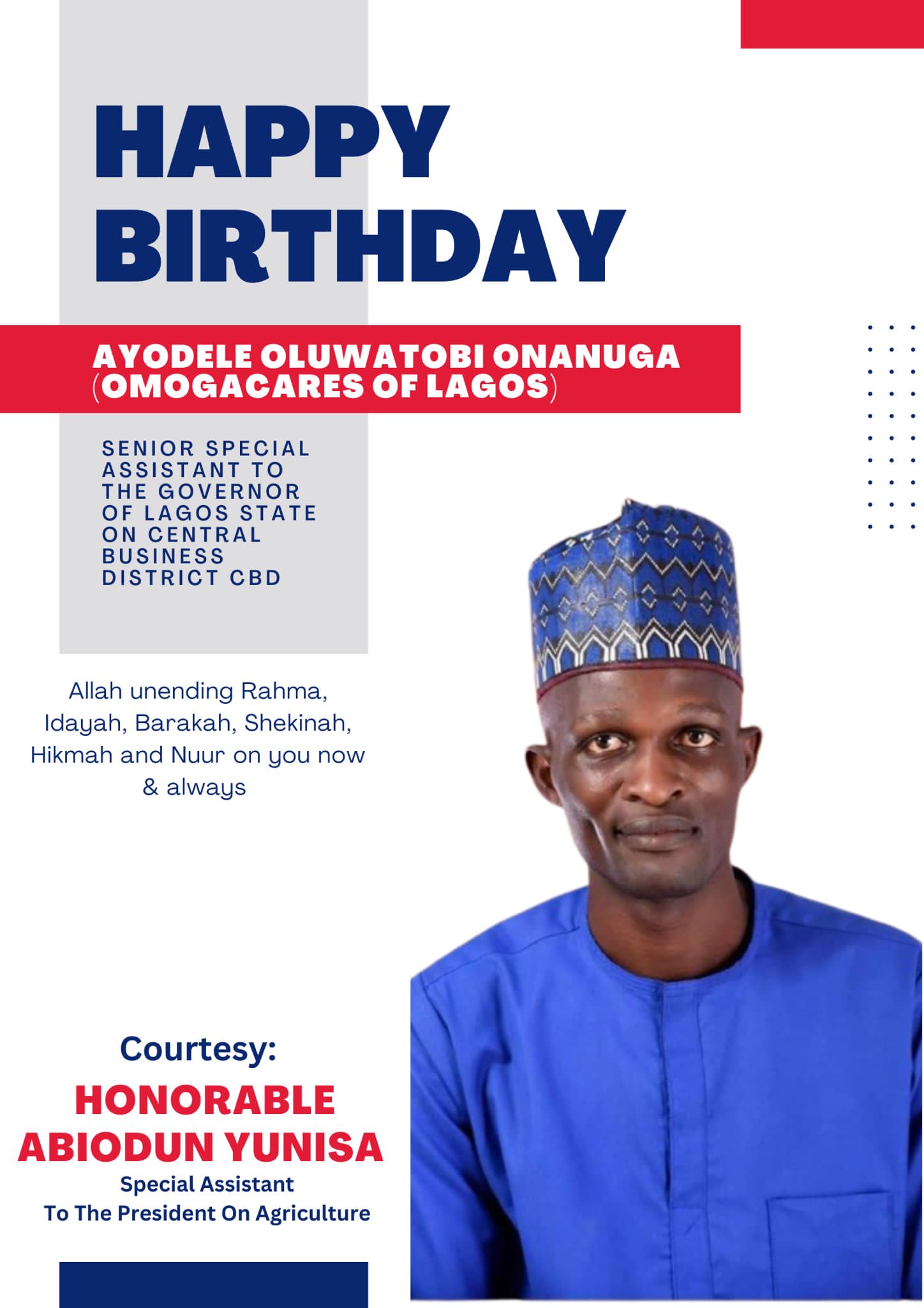 Hon. Abiodun Yinusa Congratulates Omoga on his 40th Birthday ~Ajasa-Info