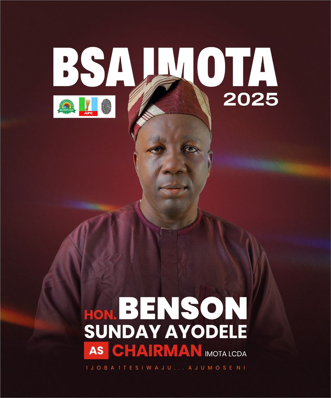 Hon. Benson Ayodele Declares Intent to Run for Executive Chairman of ...