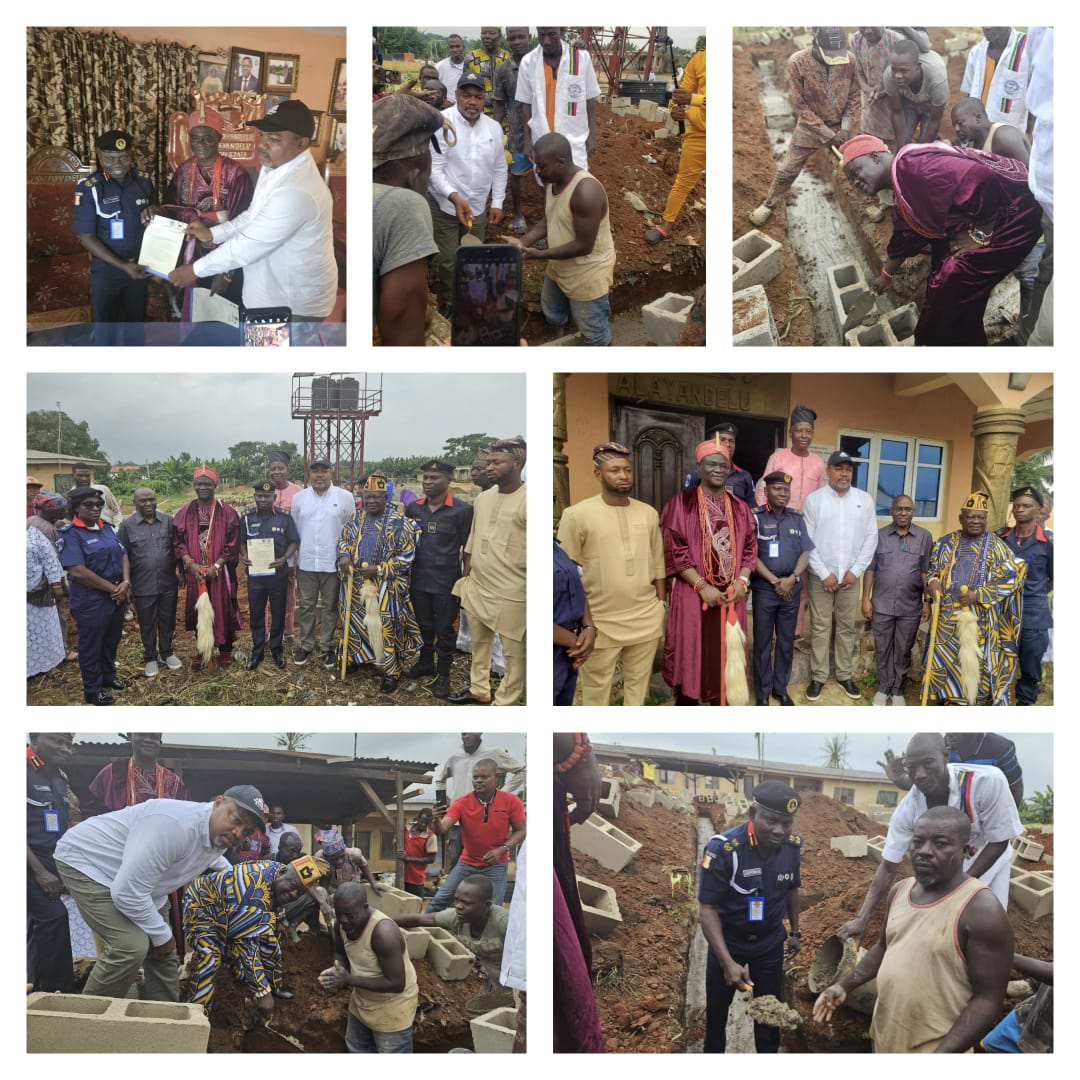 IKOSI-EJINRIN LCDA BREAKS GROUND FOR NEW NSCDC OFFICE COMPLEX IN ODO ...