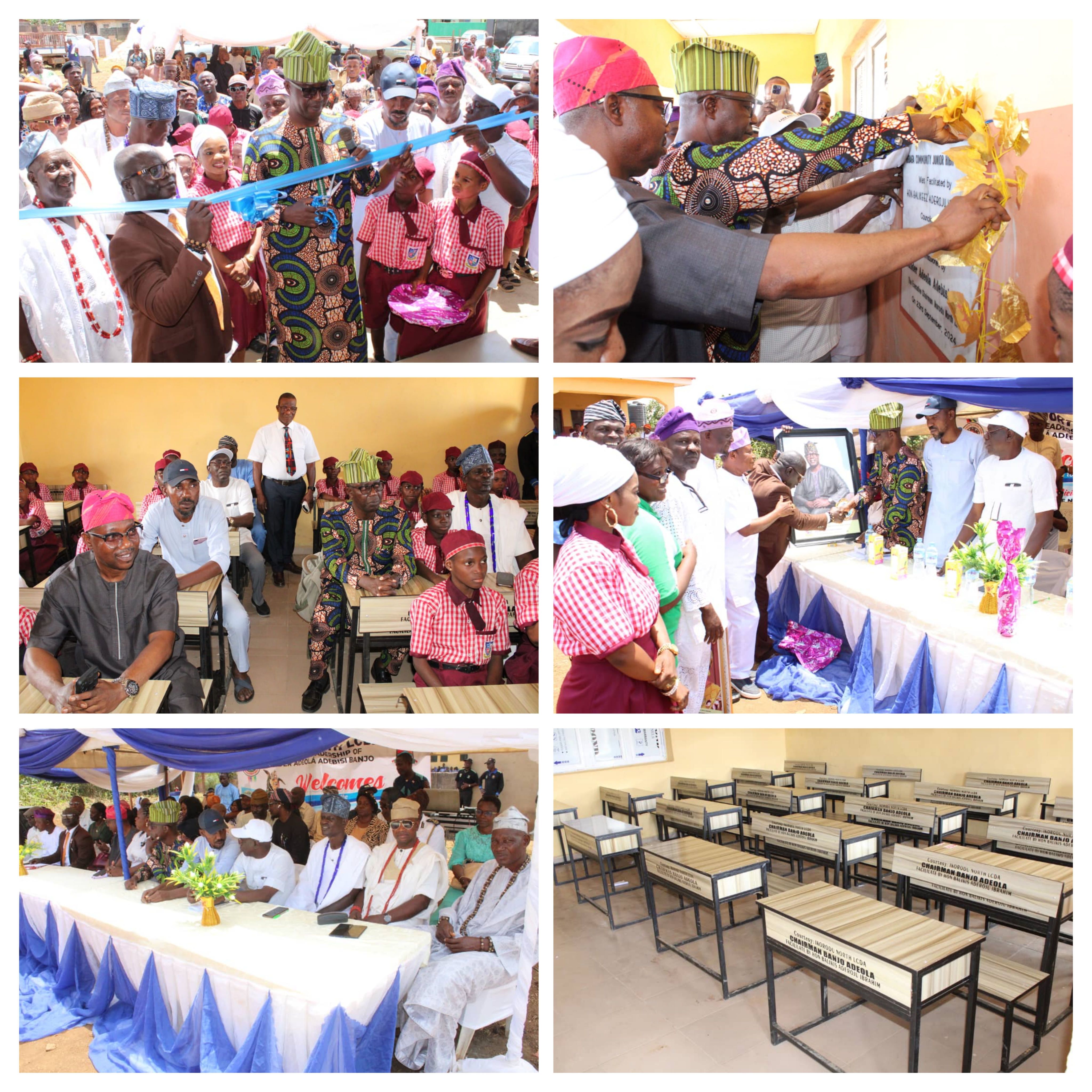 Builder Deola Banjọ, Commissions New Block of Classrooms at Gbágà ...