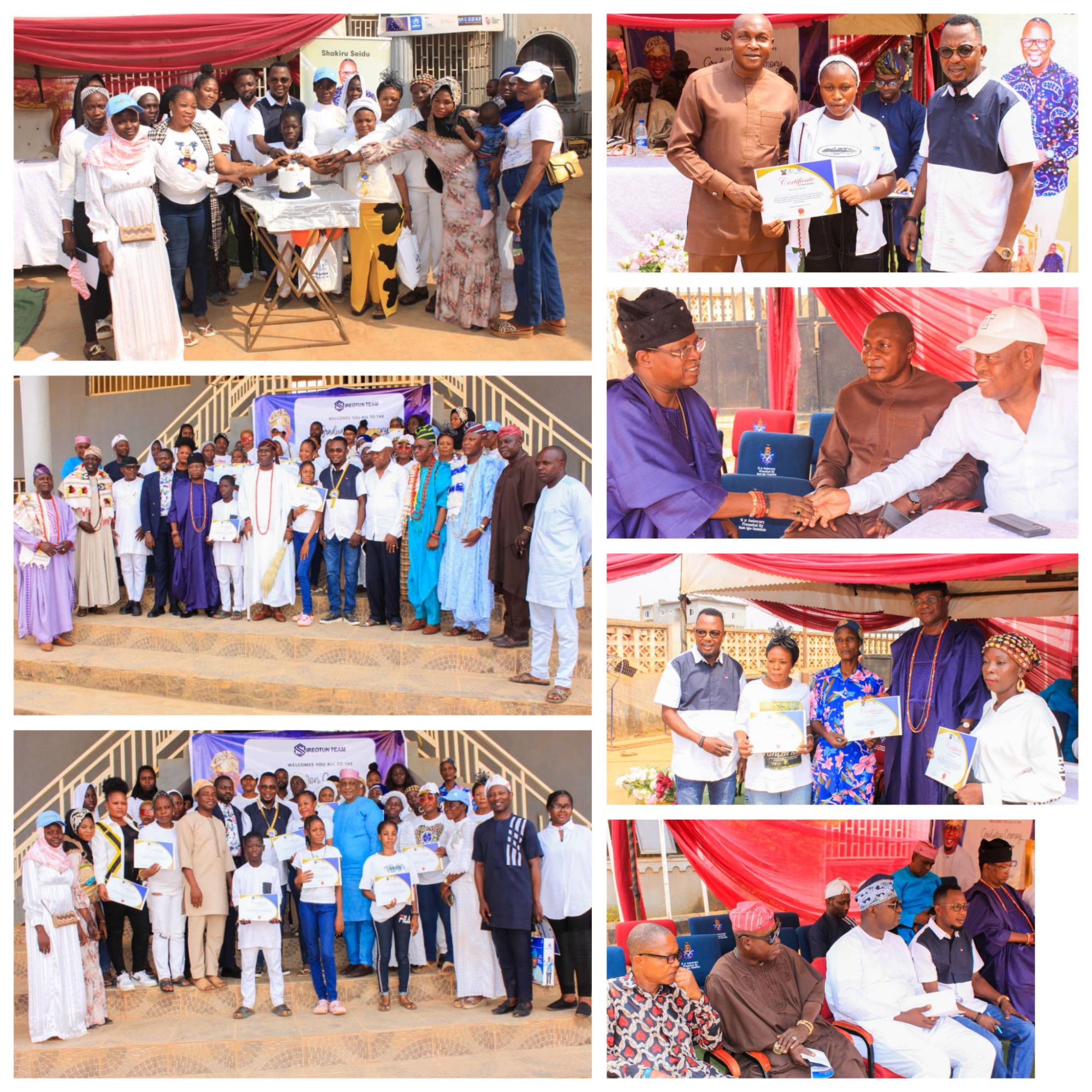 SHAKIRU SEIDU TRAINS, EMPOWERS 50 IGBOGBO YOUTH TO COMMEMORATE 51ST BIRTHDAY