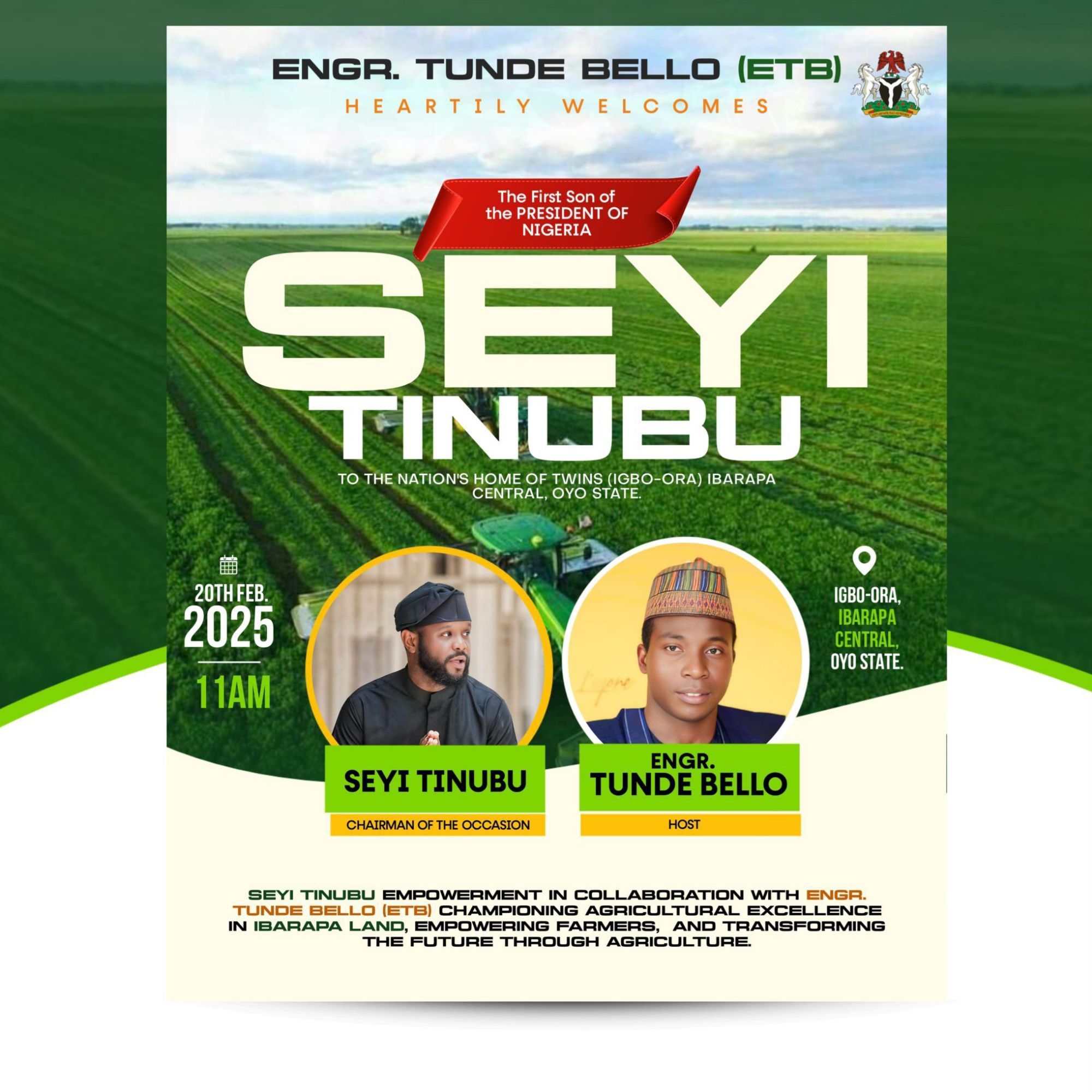 Bello Tunde Al-ameen Collaborates with Seyi Tinubu to Launch ETB/Seyi ...