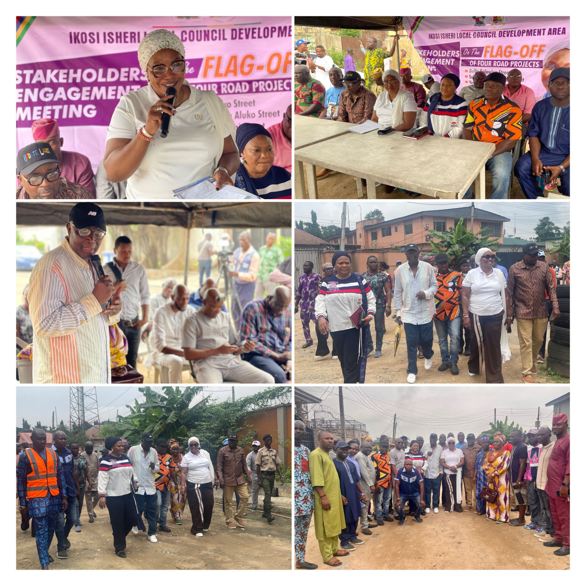 Princess Samiat Bada Flags off four roads in Ikosi-Isheri LCDA ~Ajasa-Info