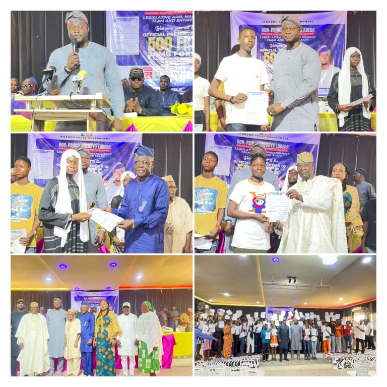 Prince Adedayo Ladega Distributes Free JAMB Form to Students in Ikorodu ...